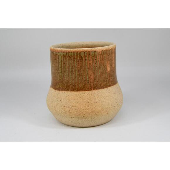 Other | Vintage Studio Art Buck Pottery Gruene Texas Stoneware Vase Cup ...